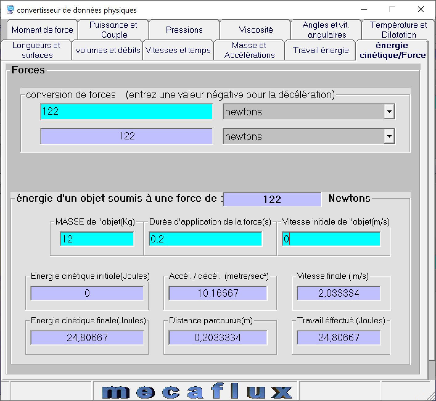 LOGICIEL MECANIQUE FLUIDES SIMPLE POUR CALCUL DE MECANIQUE FLUIDES ...