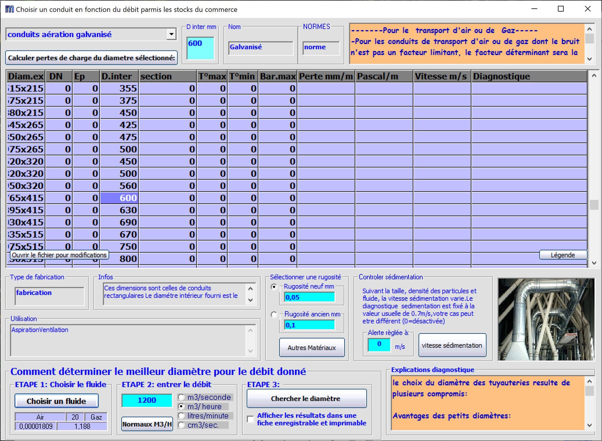 LOGICIEL MECANIQUE FLUIDES SIMPLE POUR CALCUL DE MECANIQUE FLUIDES ...