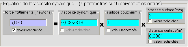 VISCOSITE DYNAMIQUE ET CINEMATIQUE DES FLUIDES GAZ OU LIQUIDES